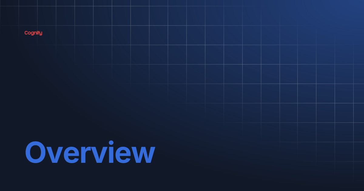 Overview | Cognify